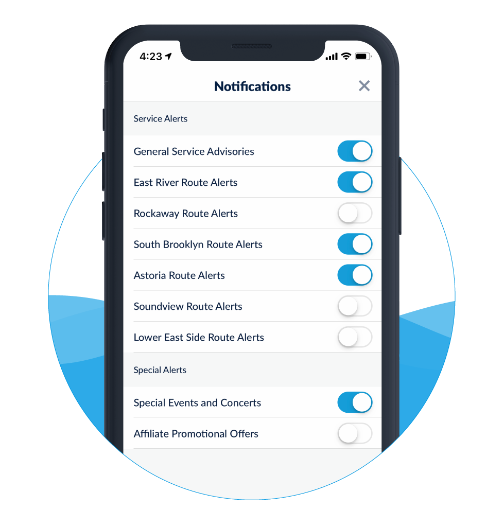 App Guide - New York City Ferry Service